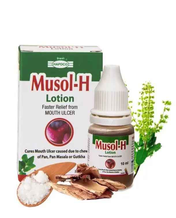MUSOL-H LOTION - Herbal Gel for Mouth Ulcers & Oral Care – Orgavia Herbals