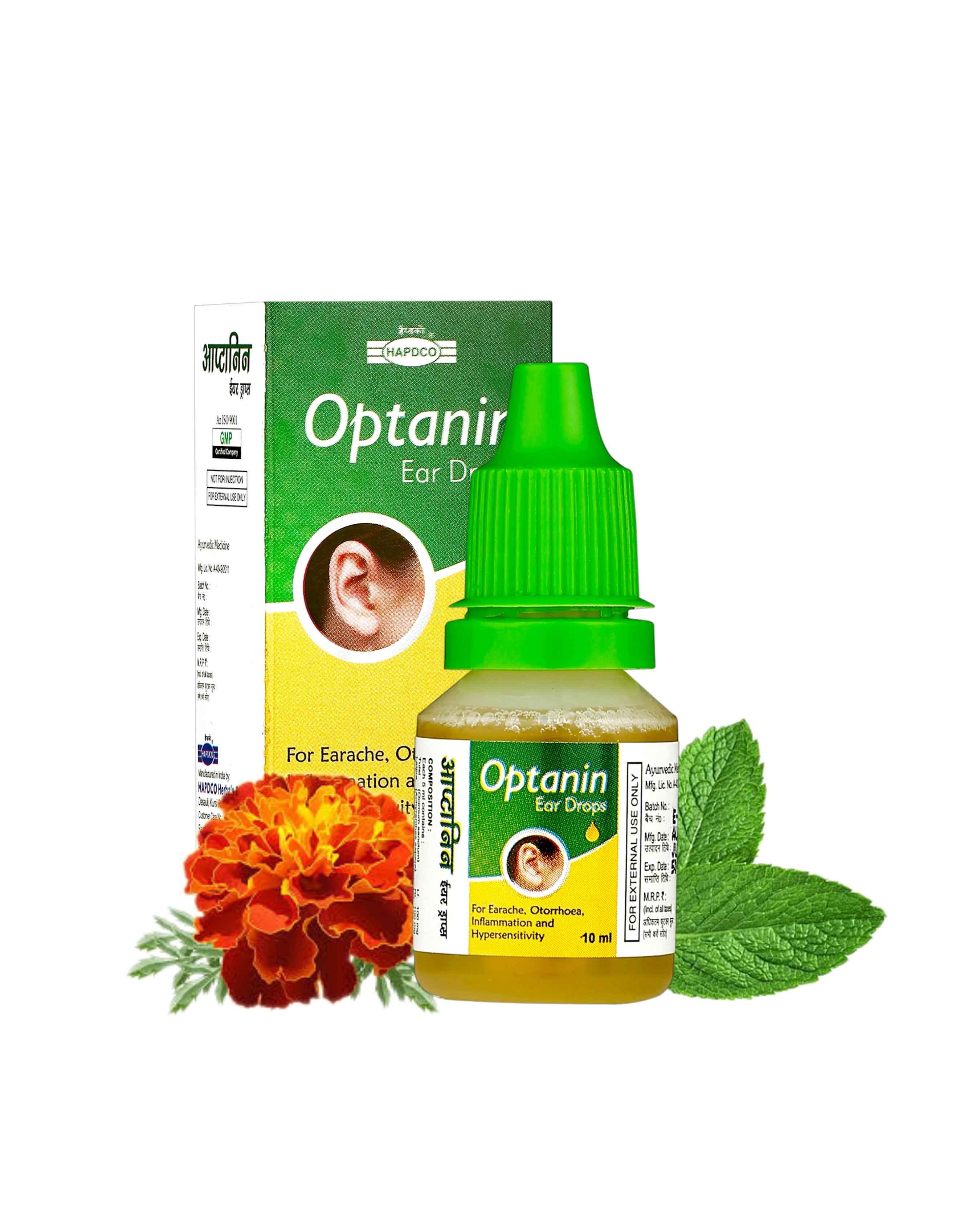 OPTANIN EAR DROPS Herbal Ear Care for Pain Relief & Clean Ears ...